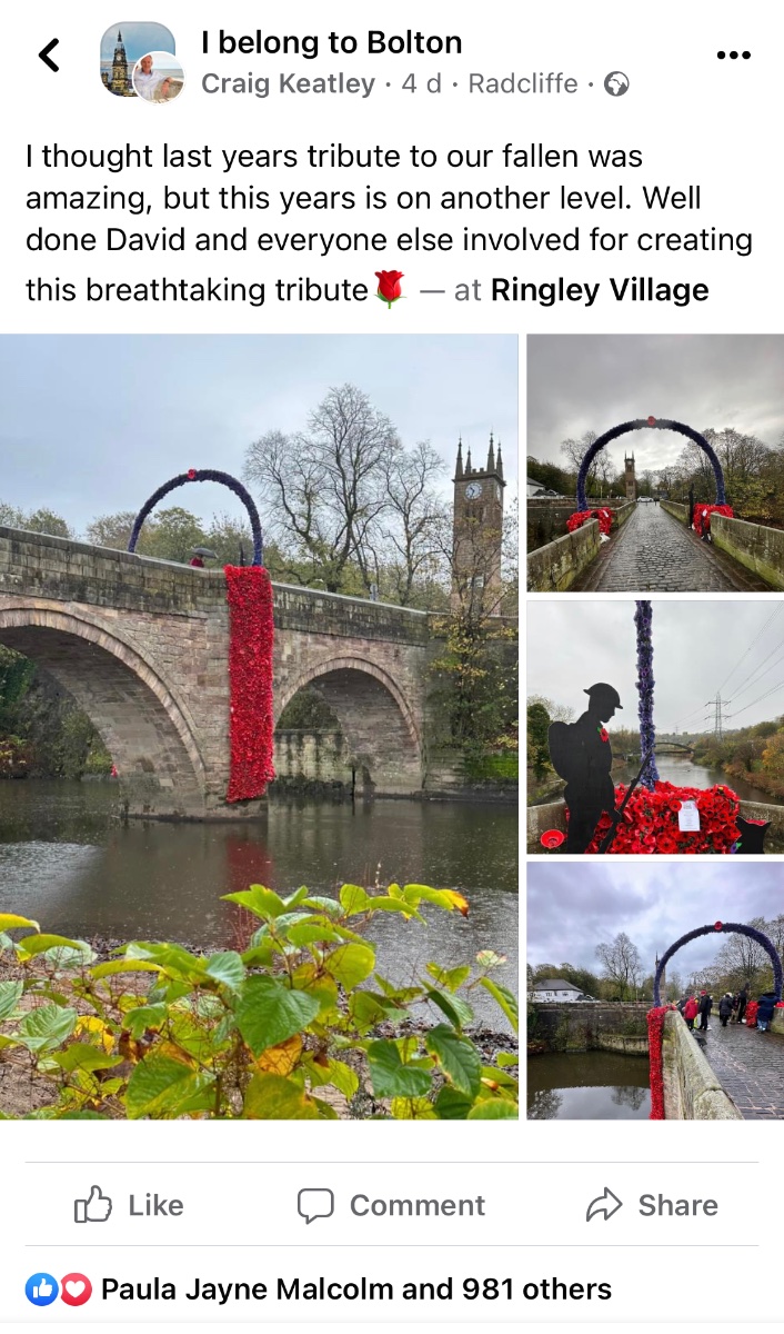 Remembrance Day - Behind The Stands - Wanderers Ways. Neil Thompson ...